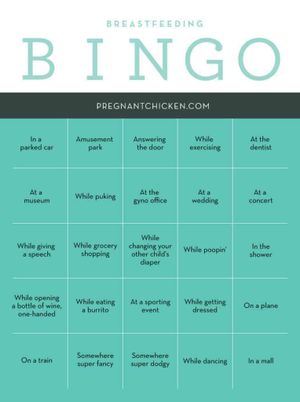Breastfeeding Bingo