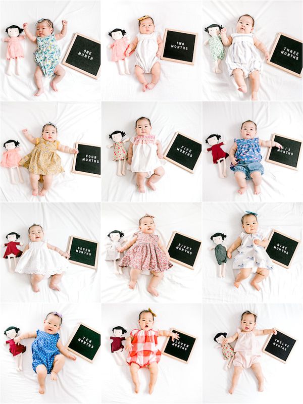 36 Creative Monthly Baby Photo Ideas You Can Do at Home